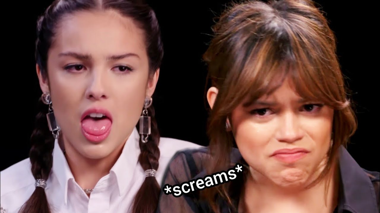 Jenna Ortega And Olivia Rodrigo Crying Of Spicy Wings Together Inbella