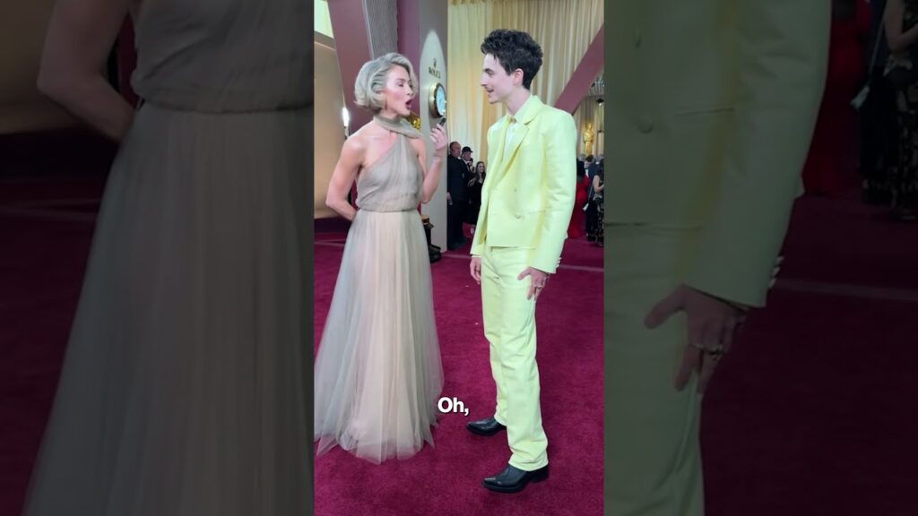 Timothée Chalamet’s ‘awkward’ Oscars 2025 interview with Julianne Hough goes viral #shorts - INBELLA